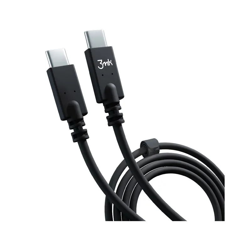 Cabo USB-C 3MK Hyper Cable 1M 4K60HZ 100W Preto - Sumtek