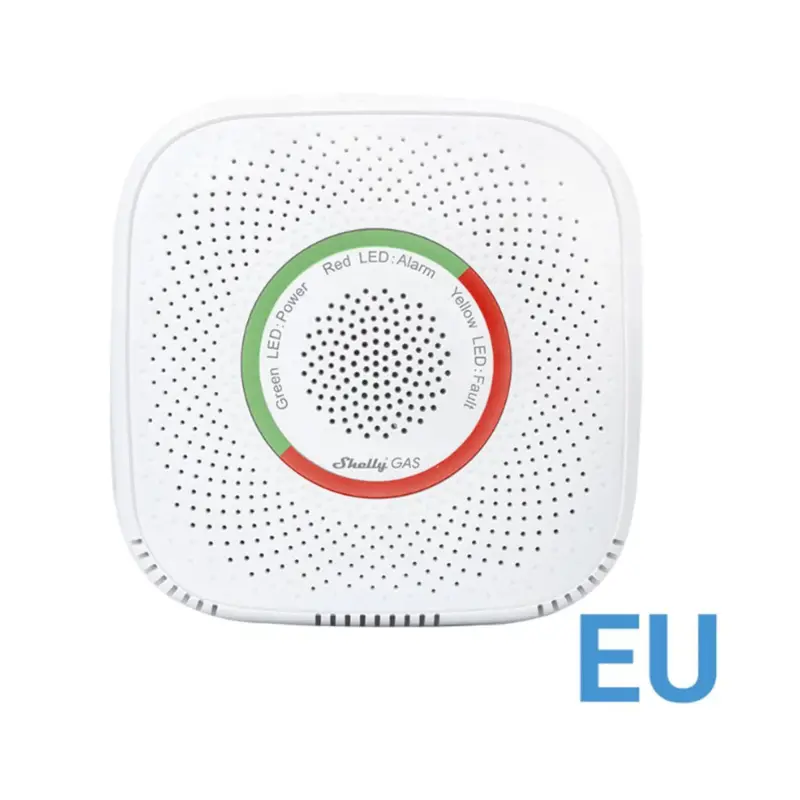 Sensor de Gás Shelly Gas LPG WiFi c/ Alarme Sonoro e Luminoso Branco ...
